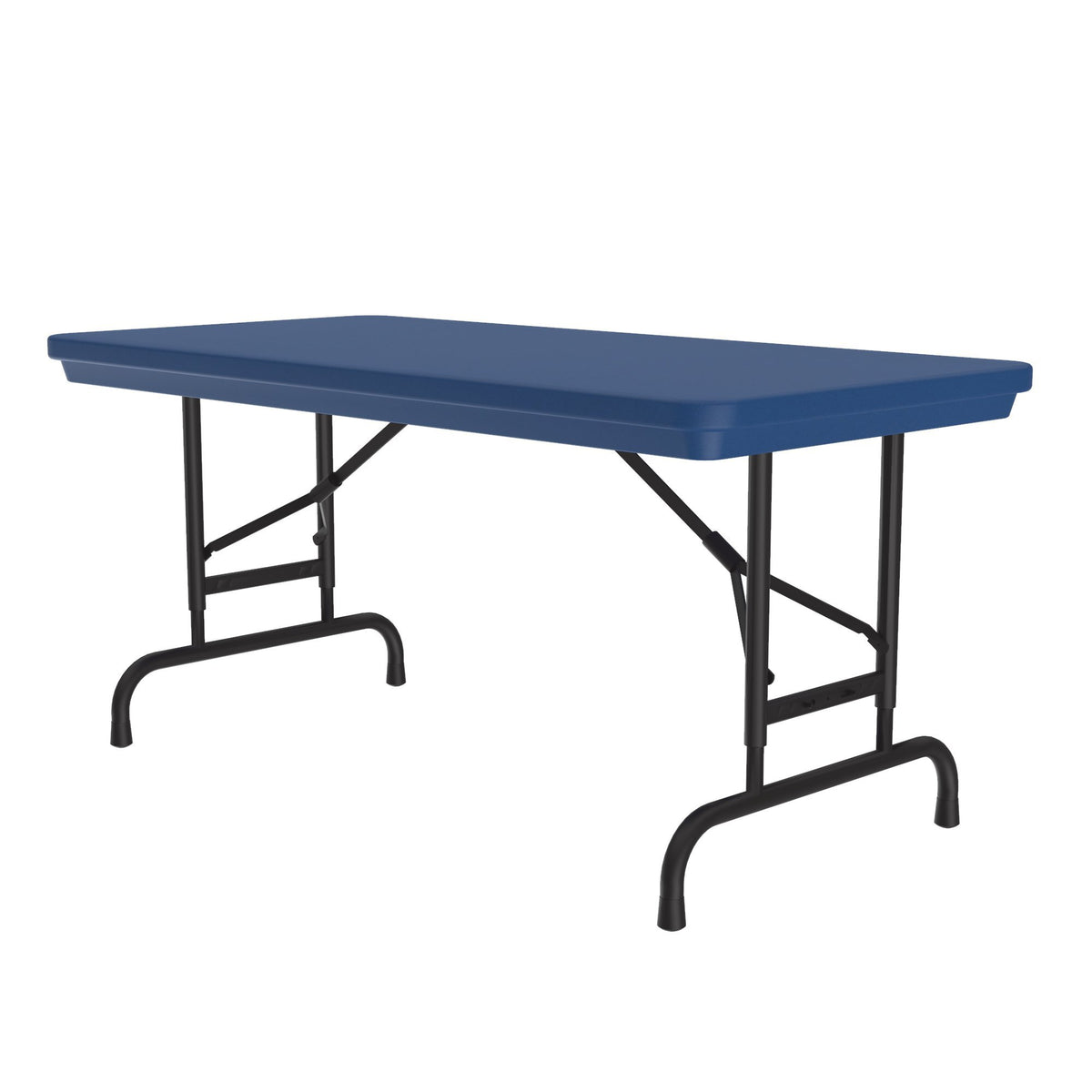 Heavy Duty Commercial Plastic Folding Table — Adjustable Height ...
