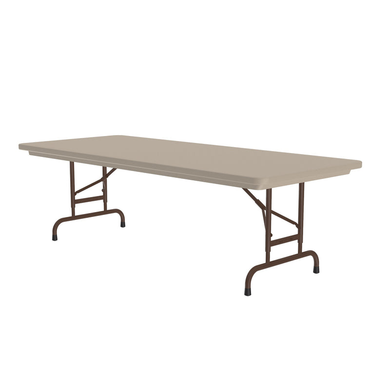 Heavy Duty Commercial Plastic Folding Table — Adjustable Height ...
